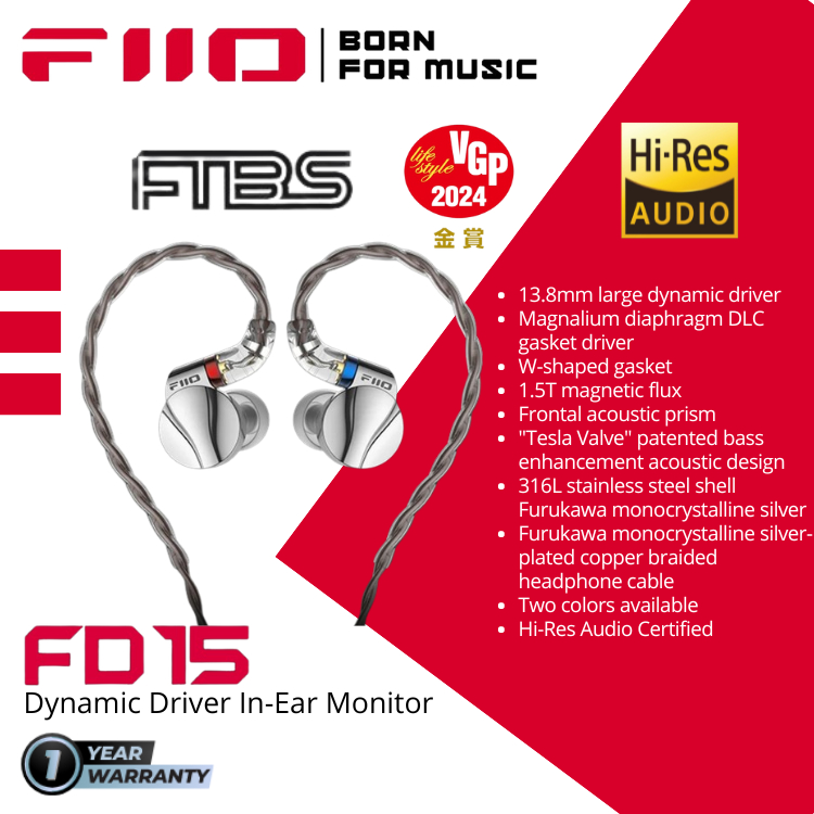 Jual FiiO FD15 / FD-15 / FD 15 Dynamic Driver In Ear Monitor Earphone | Shopee Indonesia