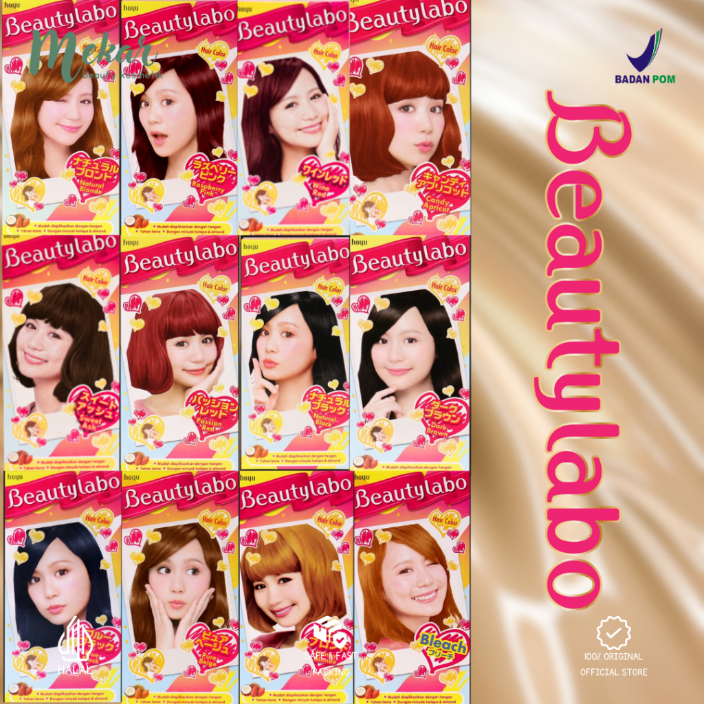 Jual Beautylabo Pewarna Rambut Asli Jepang | Beauty Labo Hair Color ...