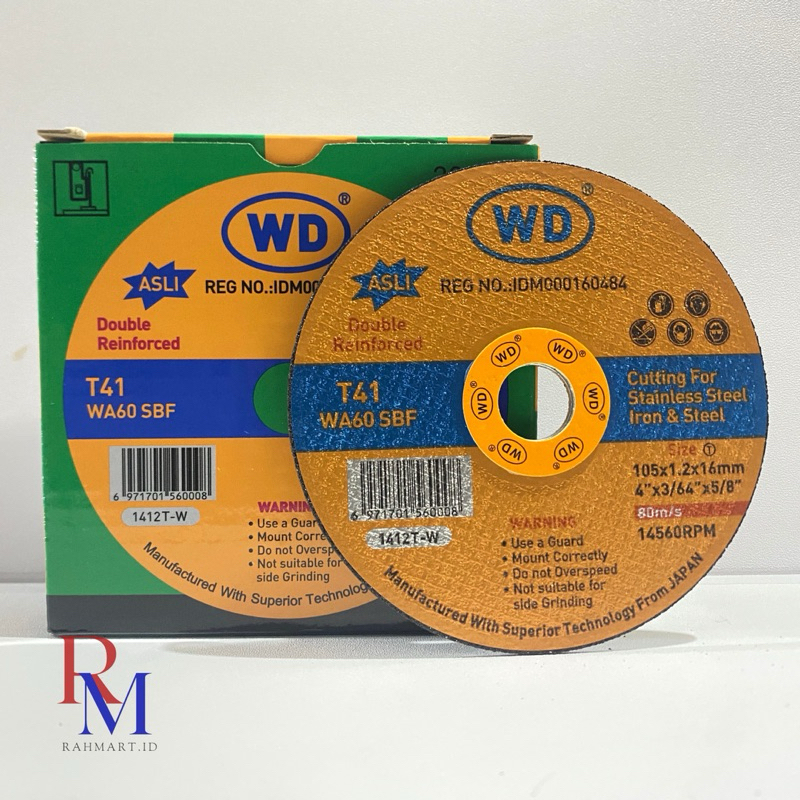 Jual WD cutting mata gerinda potong besi resibon 4 inchi | Shopee Indonesia