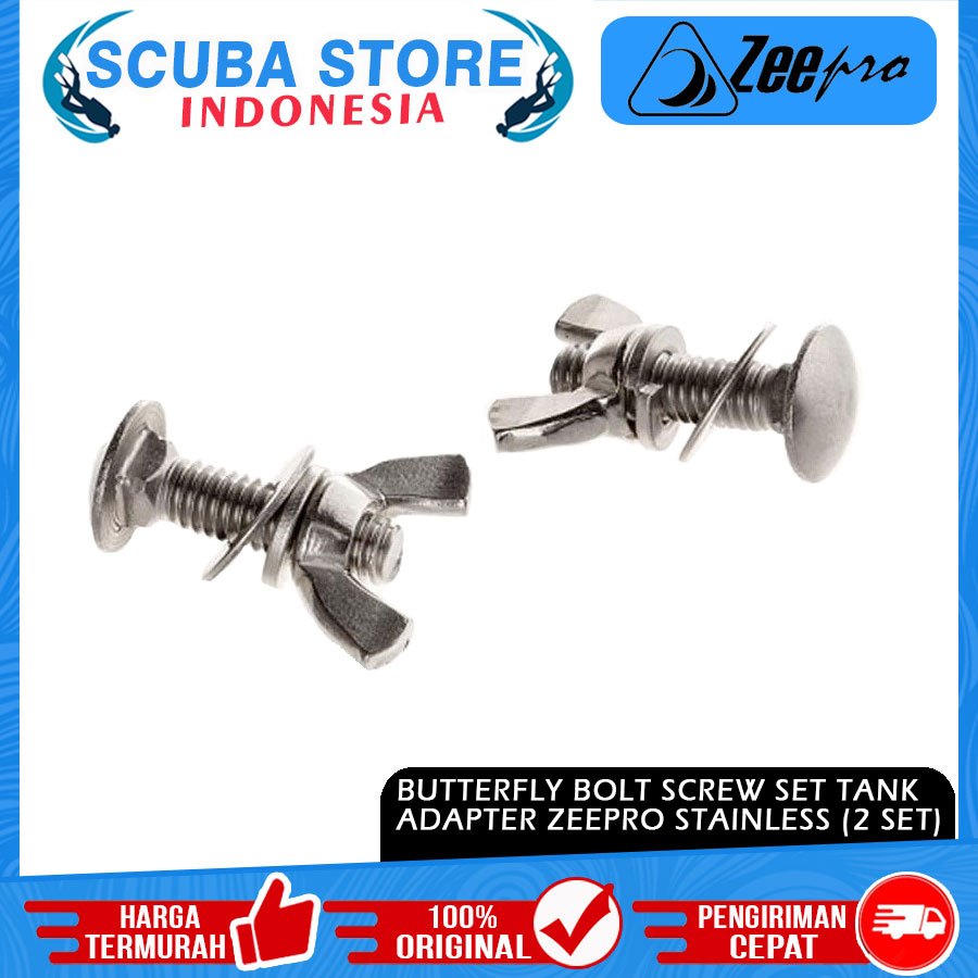 Jual Butterfly Bolt Screw Set Tank Adapter Backplate Wing Nut ...