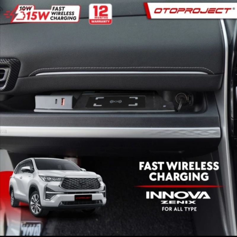 Jual Otoproject Wireless Charging Innova Zenix 2022 2023 With 2 Usb ...