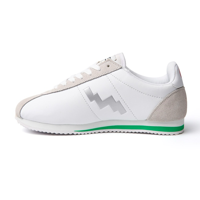 Jual Sapty Original Sneakers Casual Classic White Green Bahan Leather ...