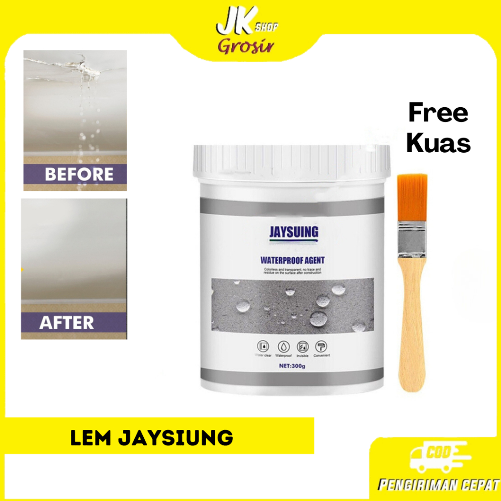 Jual JK - Lem Transparan Jaysuing | Cat Anti Bocor Invisible Waterproof | Lem Keramik ...