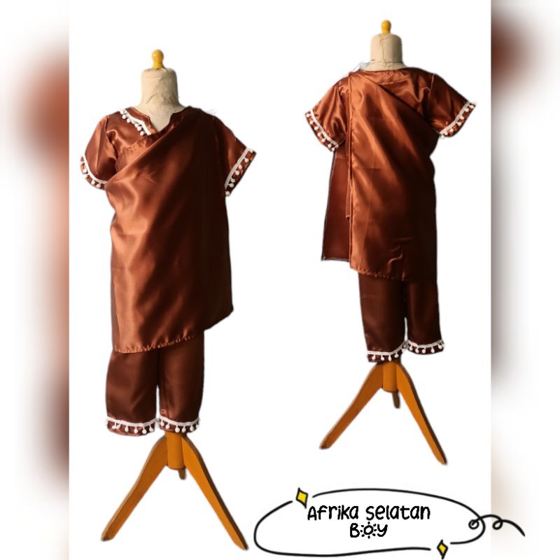Jual Afrika Selatan/Baju Negara Afrika Selatan Boy/Baju Kostum Afrika ...