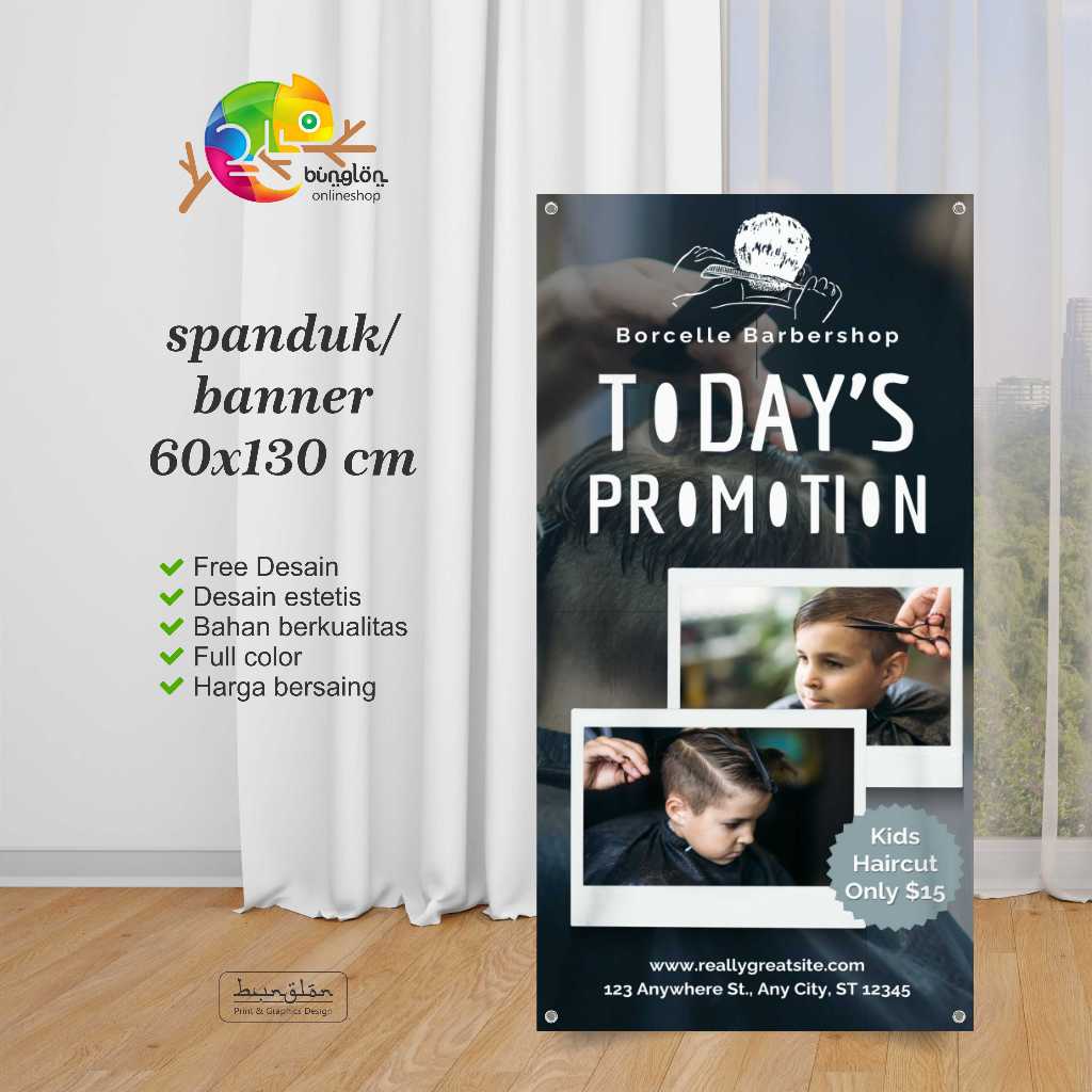Jual Spanduk Banner Black White Film Frames Hair Salon Banner | Shopee ...