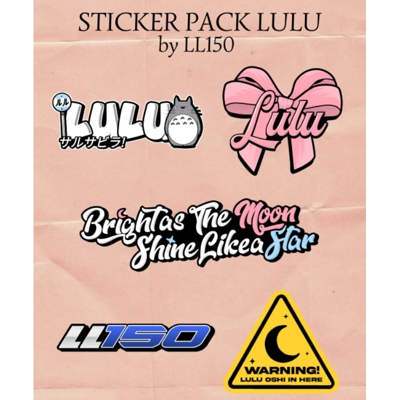 Jual Sticker Pack Lulu jkt48 | Shopee Indonesia