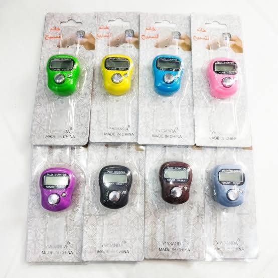 Jual Alat Hitung Digital Led Tasbih Jari Counter Tally Tasbeh Ibadah ...