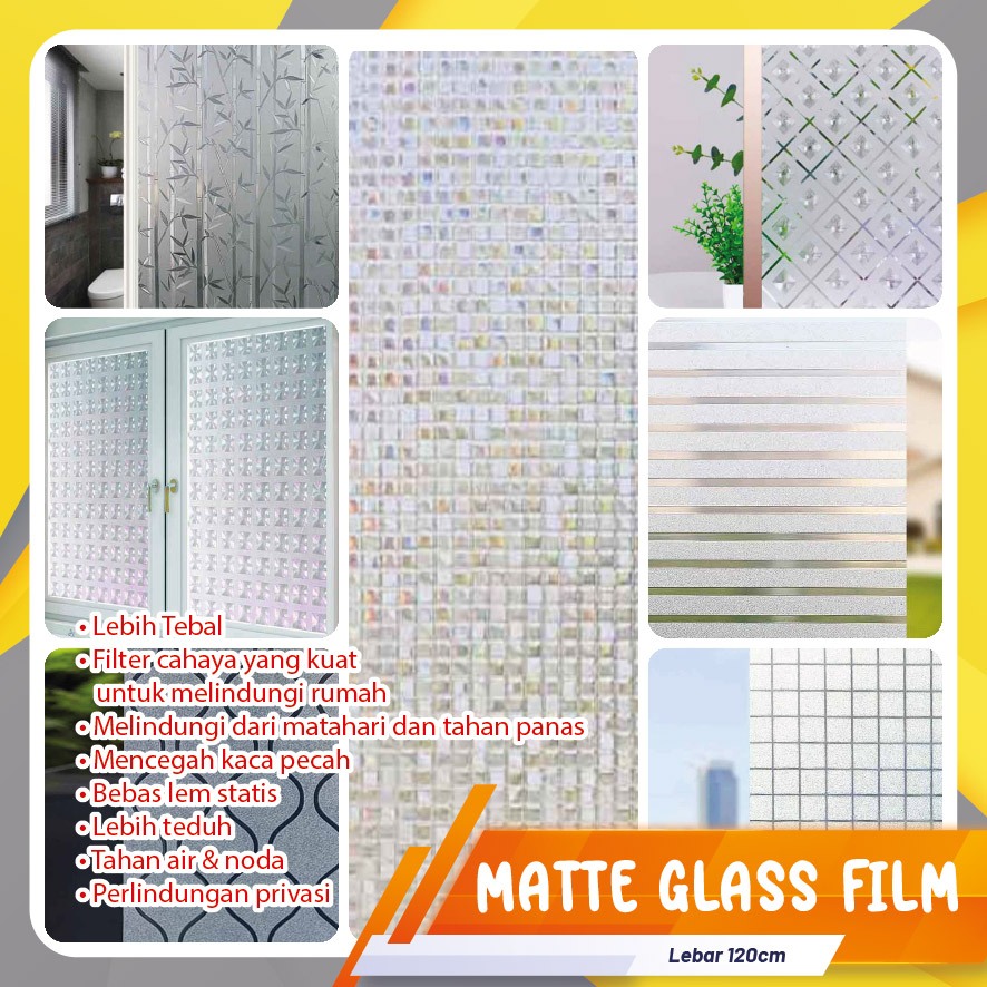 Jual STIKER KACA JENDELA RUMAH MATTE GLASS FILM / STICKER KACA LEBAR ...