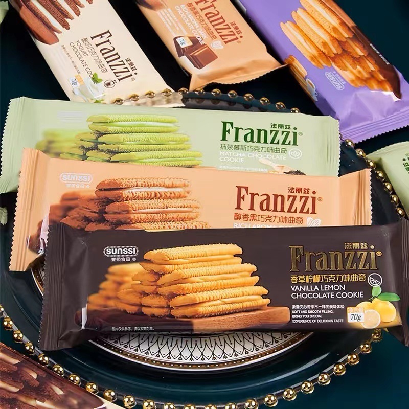 Jual FRANZZI SUNSSI Biskuit Sandwich Lapis Coklat Keju Lemon Matcha ...