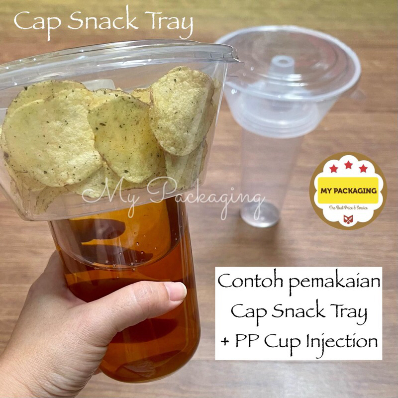 Jual Paket lengkap - Snack Tray + Tutupnya + Gelas PP injection (25set ...