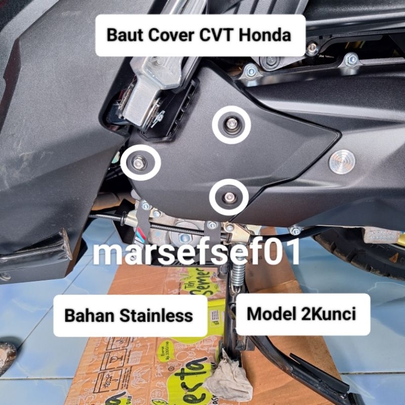 Jual Baut Stainless 2Kunci Air Duct Cover CVT Honda Vario Beat Scoopy PCX ADV Spacy Genio ...