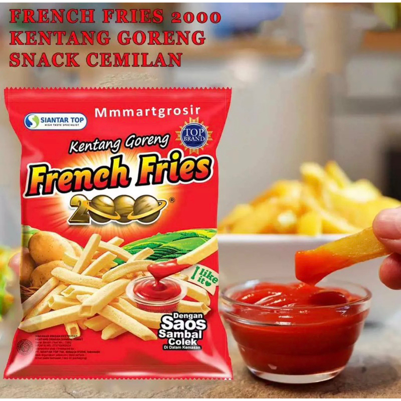Jual French Fries 2000 / Kentang Goreng / Snack Kentang & Saus Sambal ...