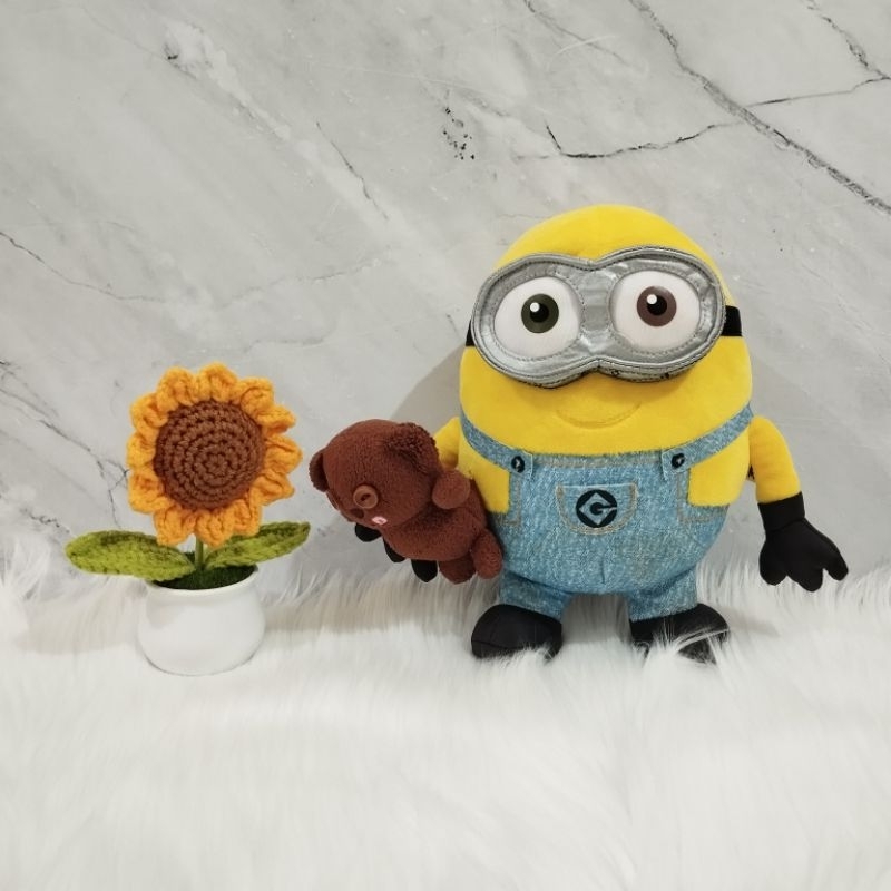 Jual Boneka Minion Bob with Tim Teddy Bear Original Despicable Me ...