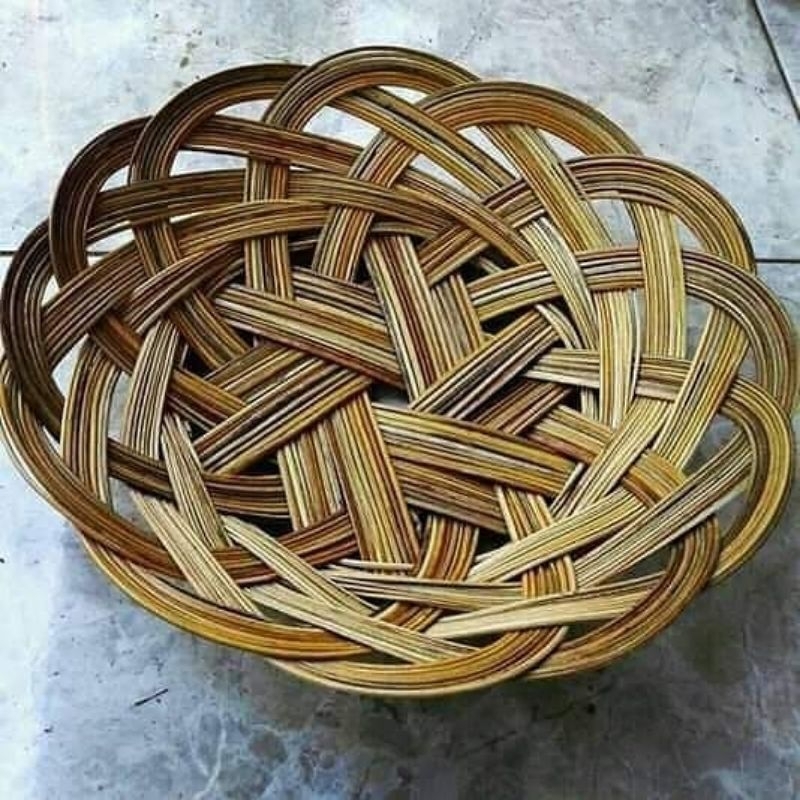 Jual PIRING ANYAMAN BAMBU ROTAN PIRING LIDI ANYAMAN TRADISIONAL ...