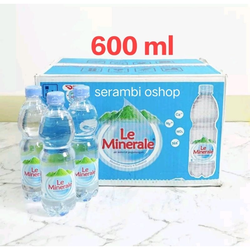 Jual LE MINERALE 600 ml 1 dus isi 24 botol (Bisa Kirim Luar Kota) | Shopee Indonesia