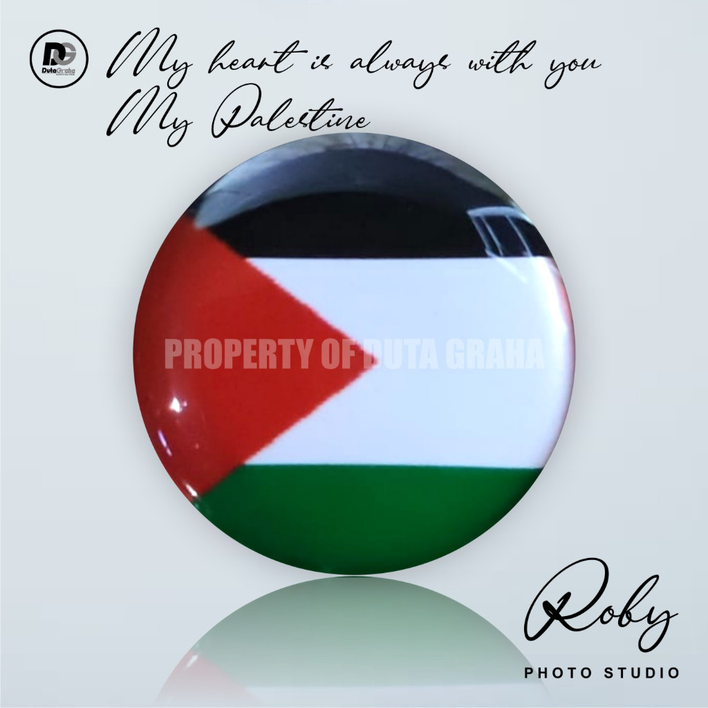 Jual [PIN RESIN] BENDERA PALESTINA BULAT Pin Bros Aksesoris Souvenir ...