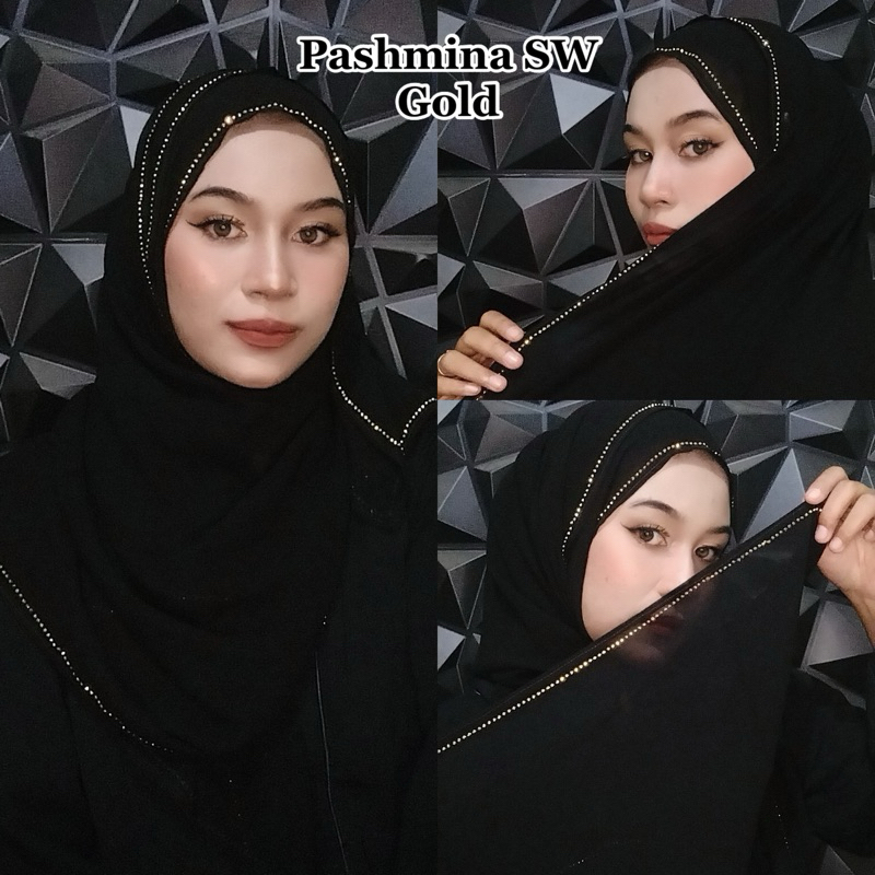 Jual pashmina Premium Mata Gold Arabian Super Mewah By Bungashop245 ...