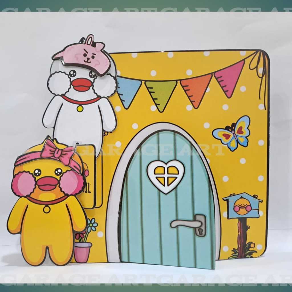 Jual Bebek dolls paper duck boneka kertas mainan edukasi anak paper ...