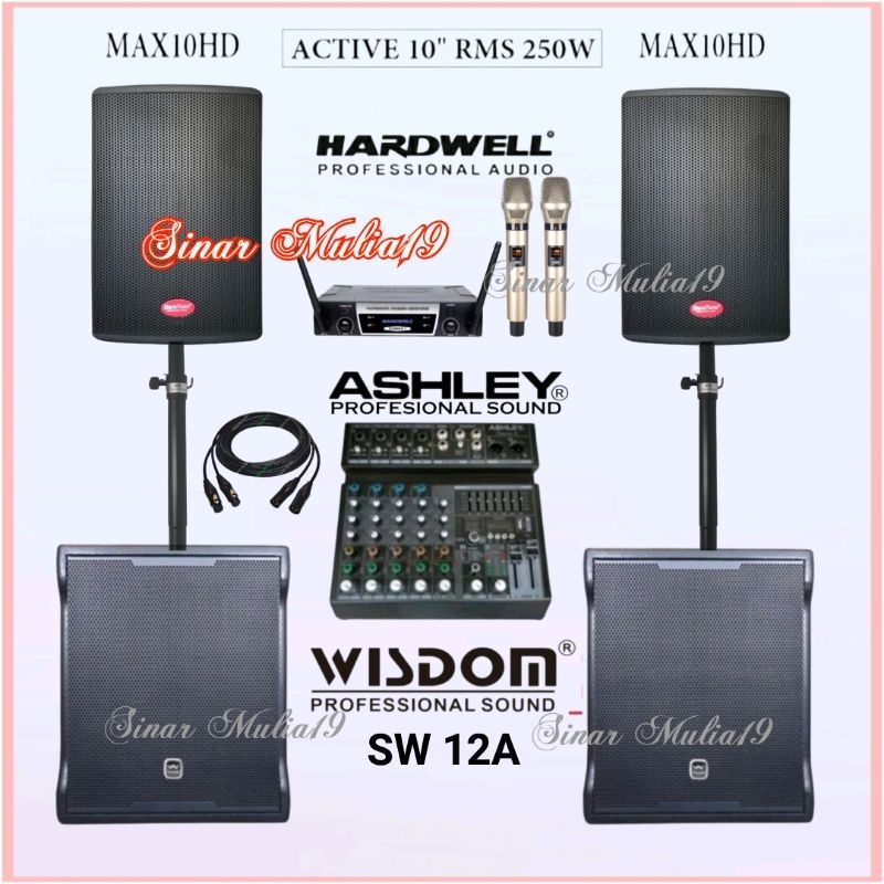 Jual Paket Karaoke Sound System Speaker Aktif 10 Inch BareTone MAX10HD ...