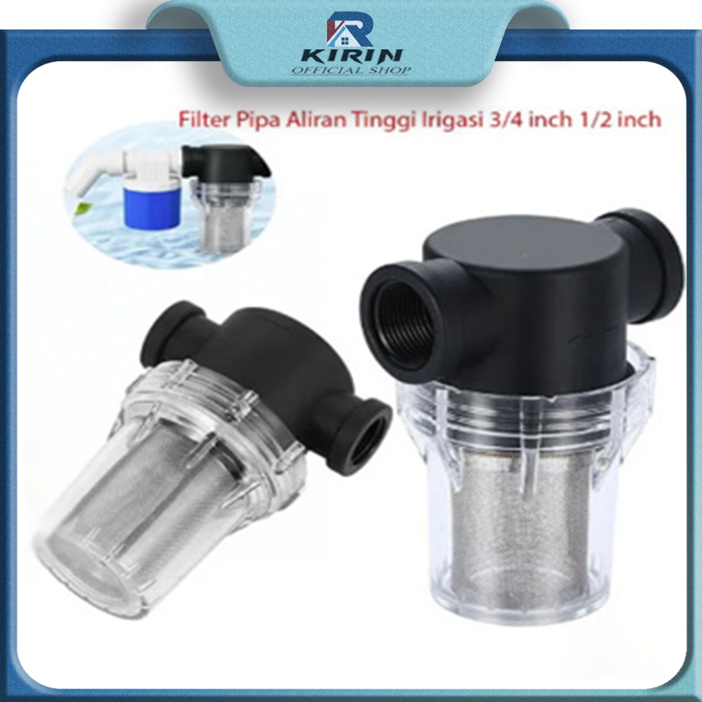Jual Filter Pipa Air Bahan Plastik Transparan Ukuran 1/2 Dan 3/4 Untuk ...