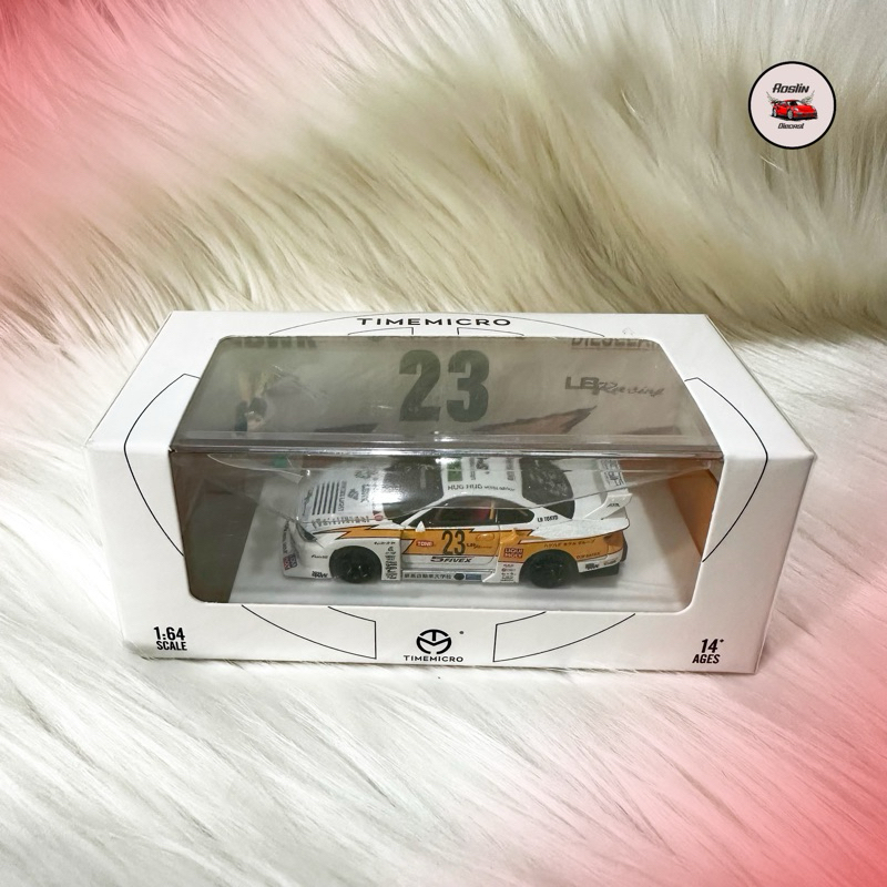 Jual Diecast Time Micro 1:64 Nissan Silvia S15 Hoshino LBWK #23 Open Hood w/ Figure | Shopee ...