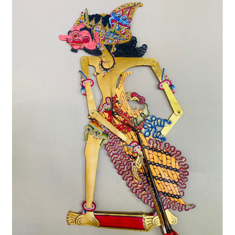 Jual Wayang Kulit Kerbau Tumenggung Raja Sabrang Alusan | Shopee Indonesia