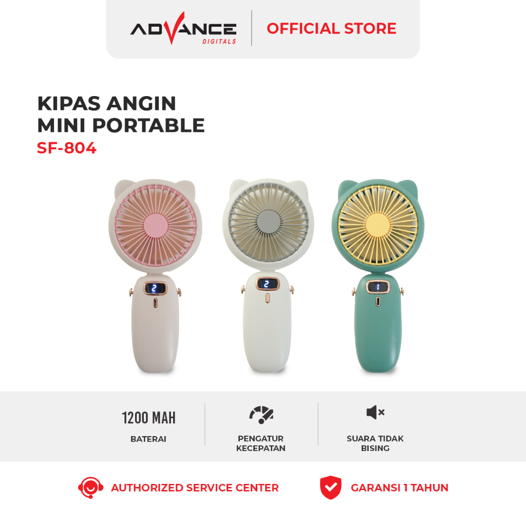 Jual Advance SF-804 Kipas Tangan Mini Fan Desktop Portabel USB | Shopee Indonesia