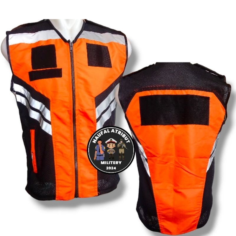 Jual ROMPI POLOS BAHAN TASLAN HITAM OREN | ROMPI SAFETY PROYEK KERJA ...