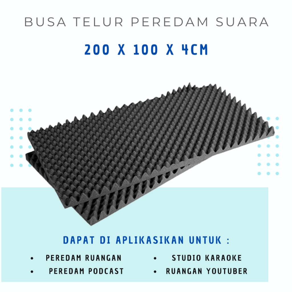 Jual Busa Peredam Suara Ruangan Telur - 200x100cm Peredam Musik Studio ...