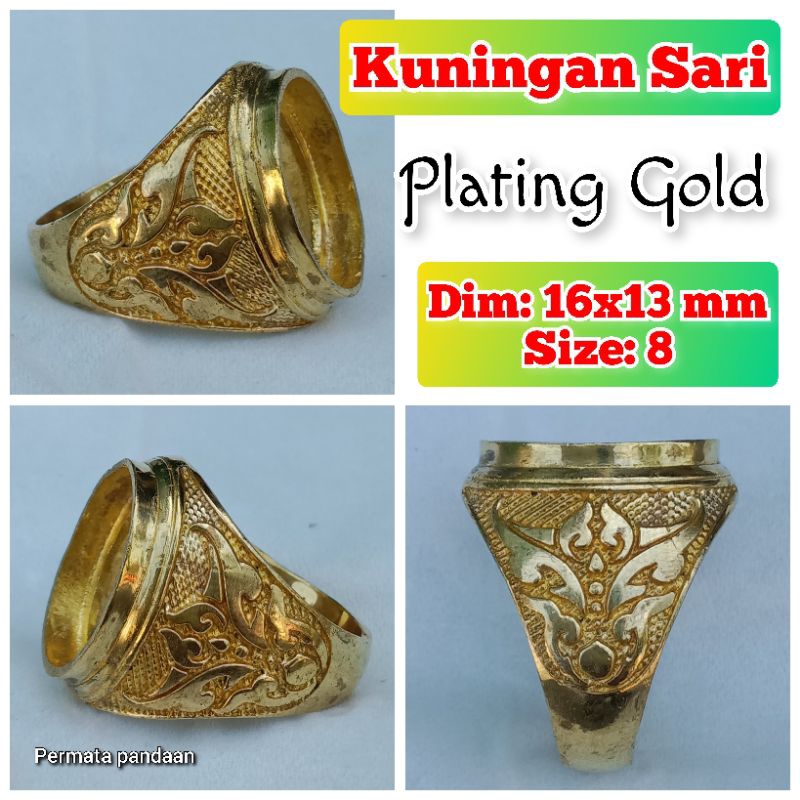 Jual emban batu akik dan permata Kuningan sari.80 | Shopee Indonesia