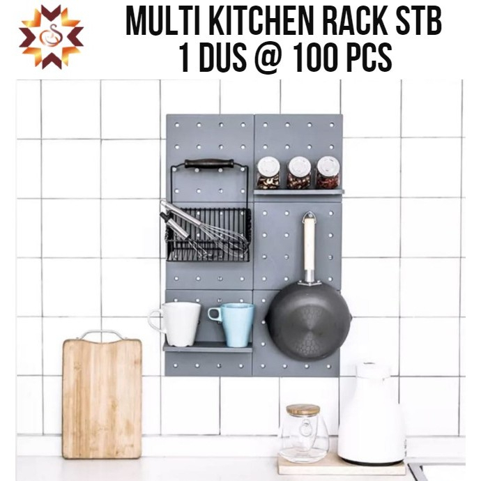 Jual Rak Dinding Tempel Minimalis/ Rak Multifungsi/ Multi Kitchen Rack ...