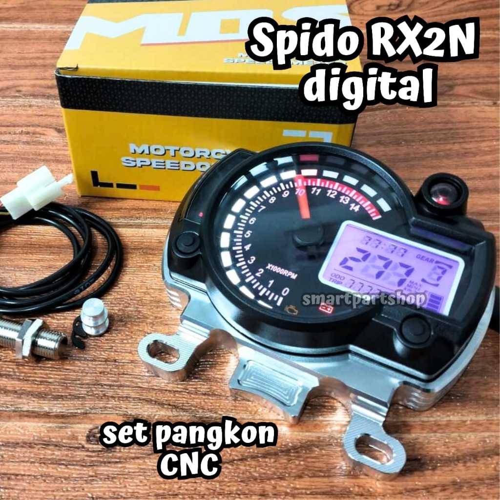 Jual SPEEDOMETER KOSO RX2N FULL INDIKATOR DIGITAL SPIDOMETER KOSO Rx2n SPEDO SET PANGKON CNC ...