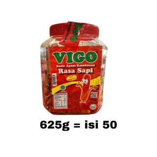 Jual (isi 50) Sosis Vigo Toples / Sosis Sapi Murah Lebaran / Snack ...
