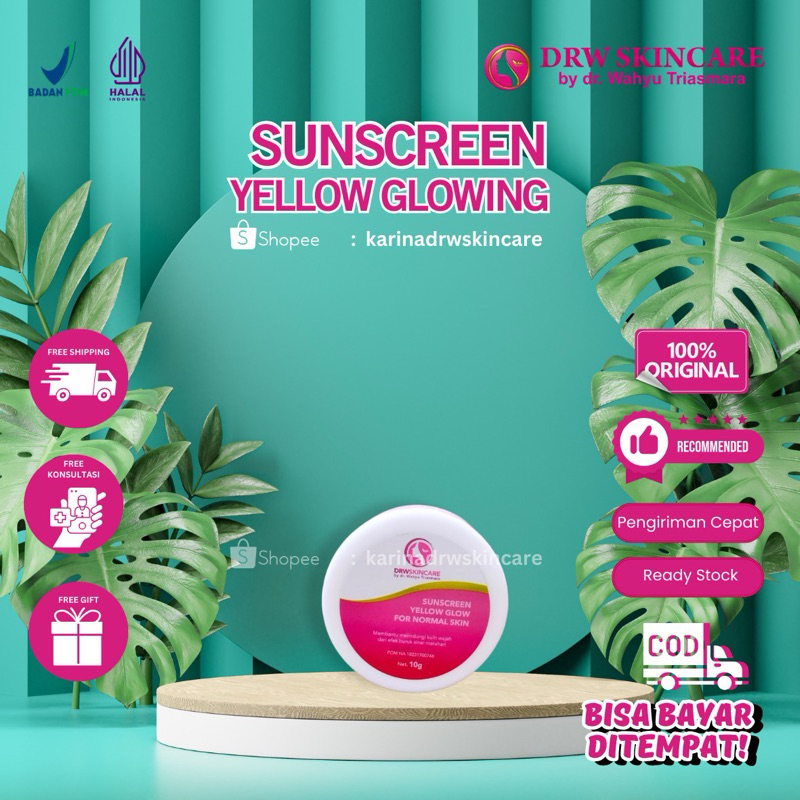 Jual SUNSCREEN YELLOW GLOWING DRWSKINCARE [ mengandung spv 30 ...