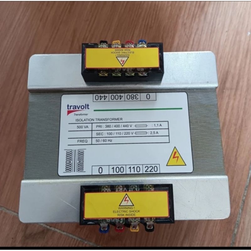 Jual trafo step up down isolasi 500VA 380V/400V/440V - 100V/110V/220V ...