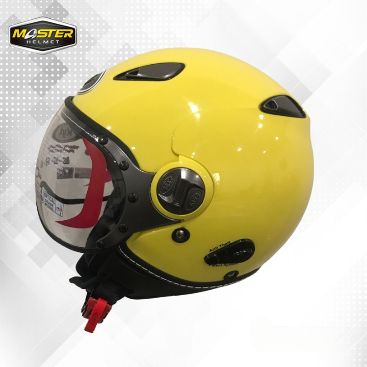 Jual HELM KYT ELSICO SOLID BLACK DOFF HELM RETRO KYT ANTI MALING READY ...