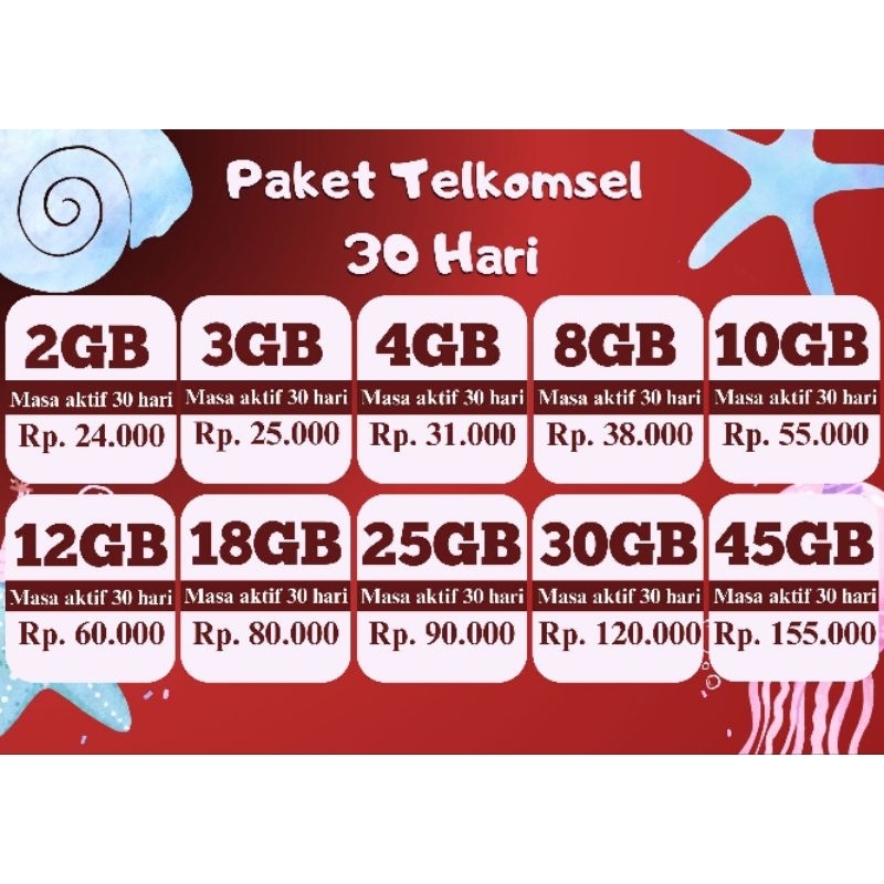 Jual PAKET DATA TELKOMSEL FLASH SEMUA ZONA FULL 24 JAM SUPER MURAH ...
