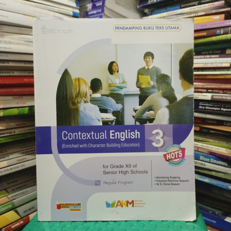 Jual Buku Bahasa Inggris Contextual English Kelas 12 XII 3 SMA MA Penerbit Platinum Tiga ...