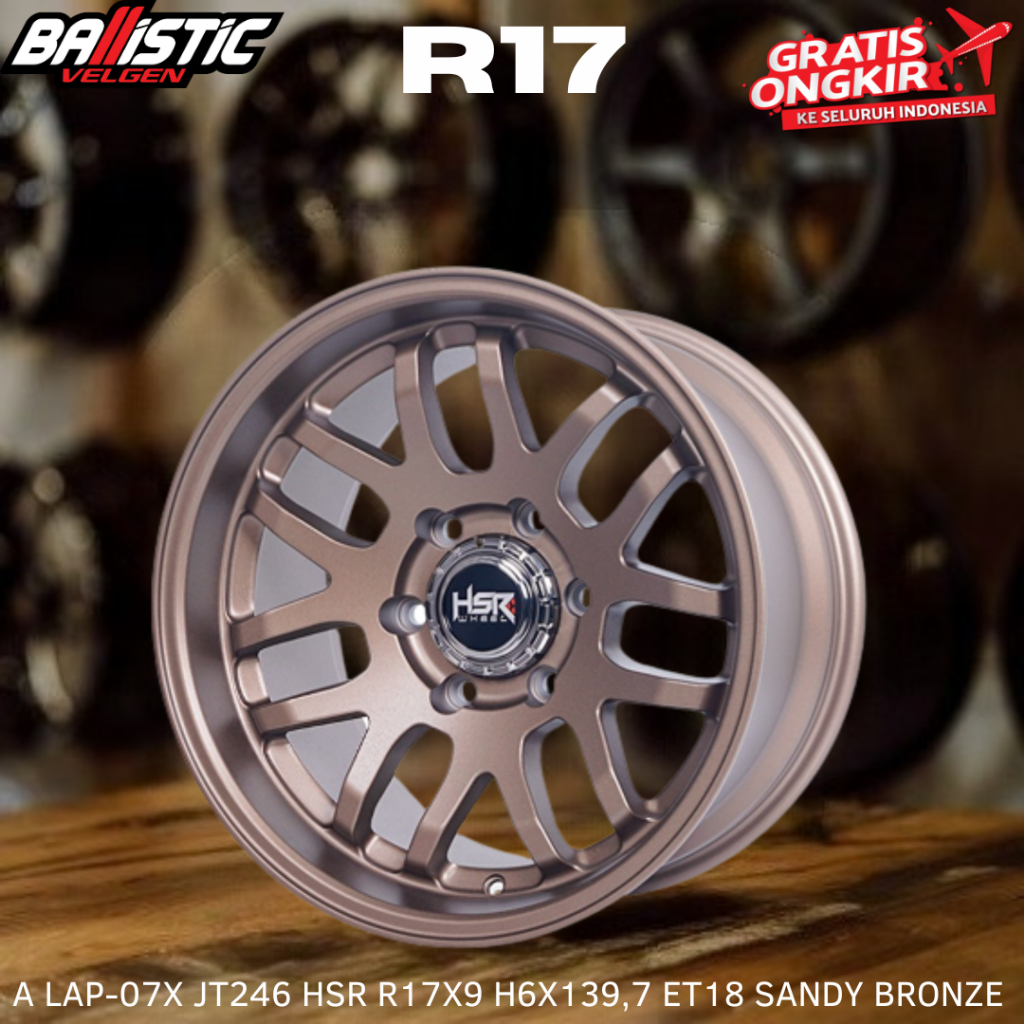 Jual Velg Mobil Original R17 HSR GILI JT246 Lebar 9 Baut 6x139,7 For ...