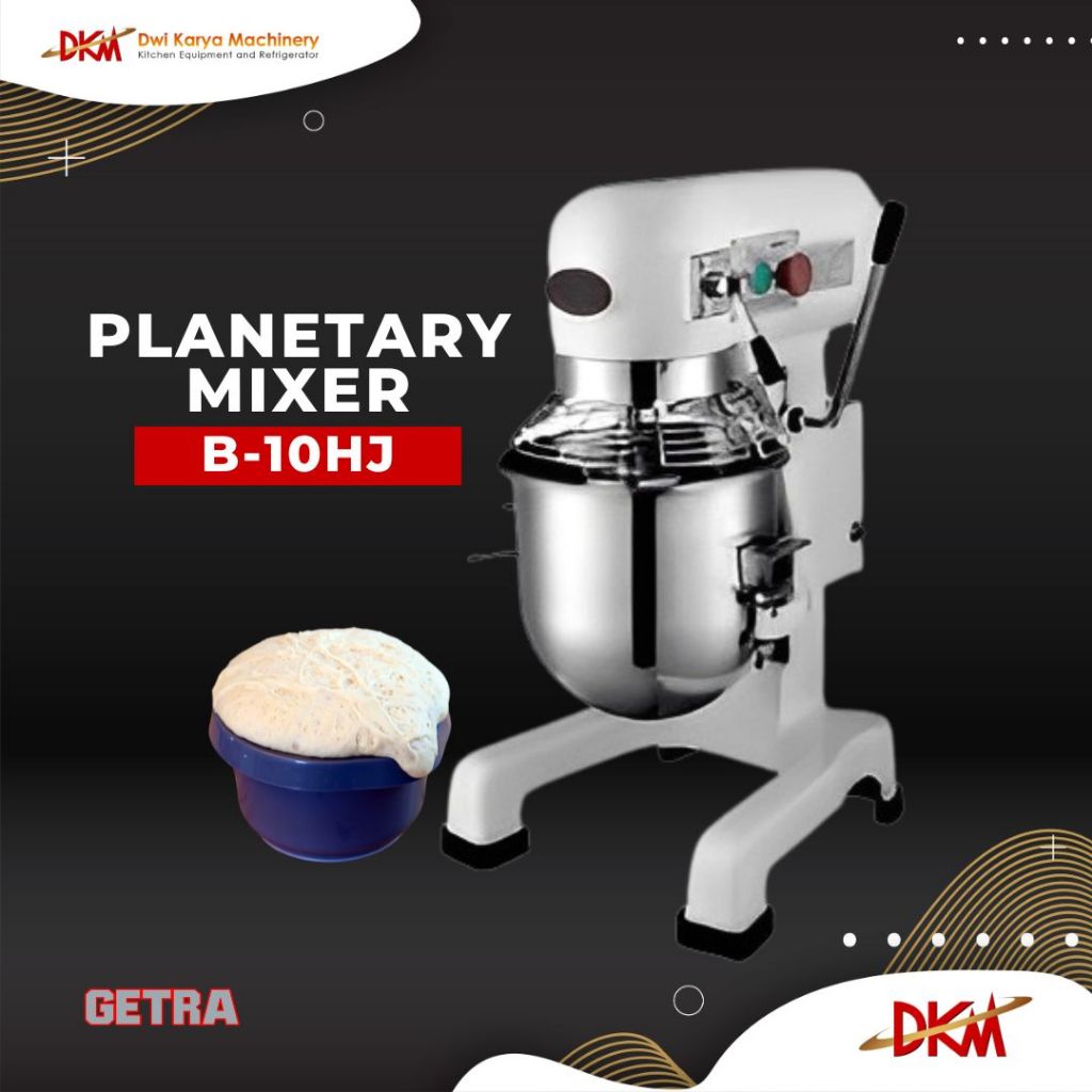 Jual Planetary Mixer Getra 10 liter B-10HJ /Mixer Adonan Bakery B10 HJ ...