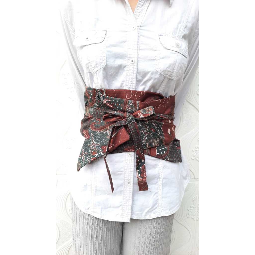 Jual Obi Belt Batik Obi Kebaya Songket Ikat Pinggang Kebaya Wanita ...