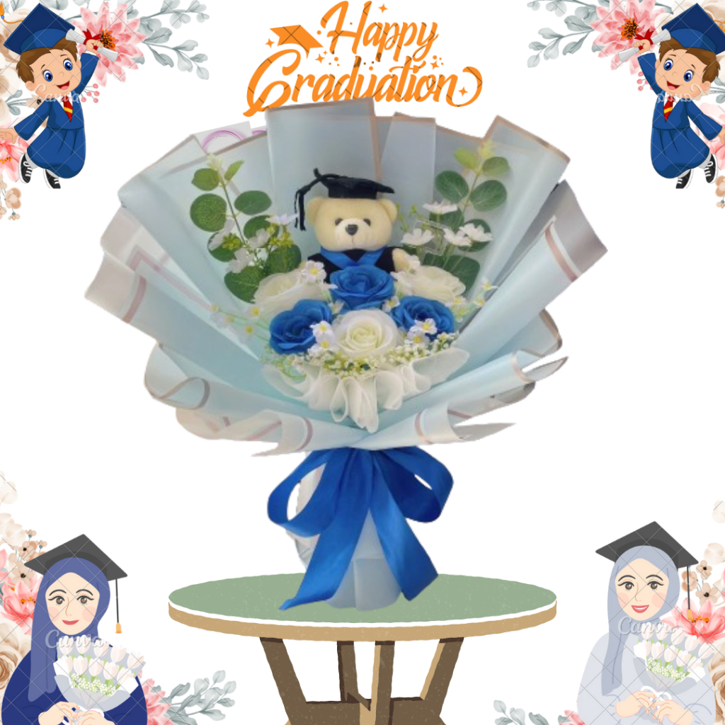 Jual Buket Boneka Wisuda Bunga Artificial Mewah Elegan Bouquet ...
