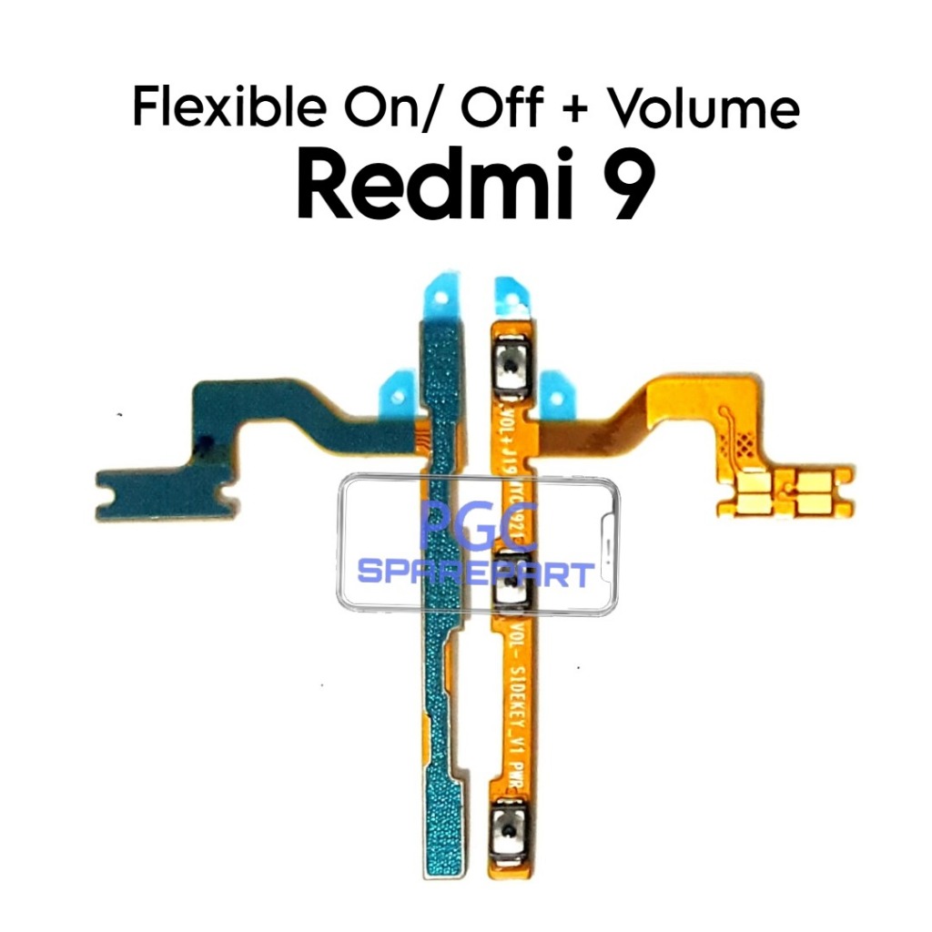 Jual Flexible Power On Off + Volume Xiaomi Redmi 9 / M2004J19G / M2004J19C - Flexible Flexibel ...