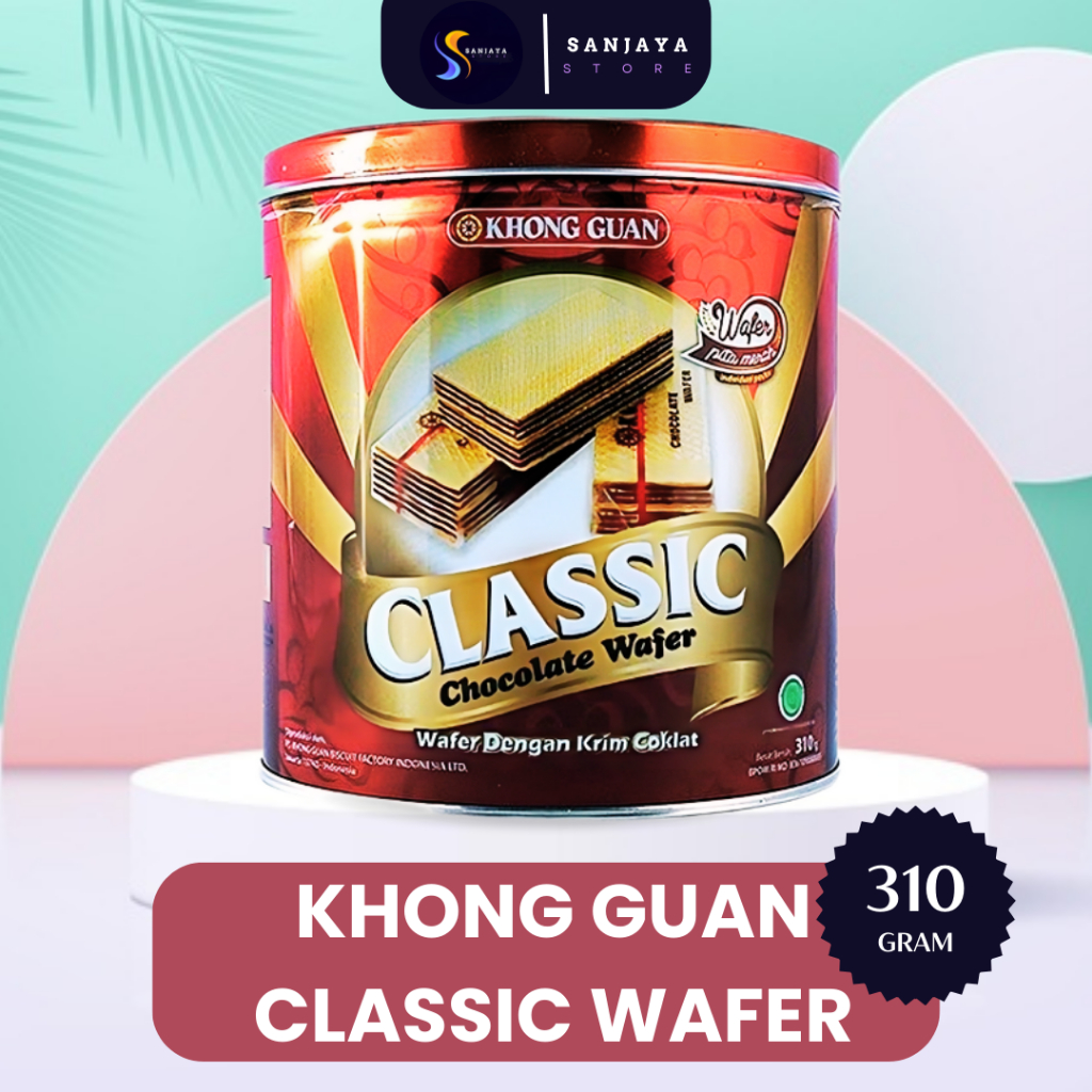 Jual Khong Guan Classic Wafer Chocolate Kaleng 310 gram | Shopee Indonesia