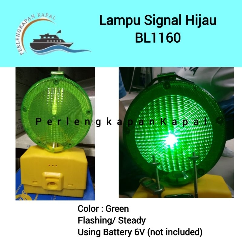 Jual lampu signal hijau / lampu marka jalan warna hijau/ Road signal ...