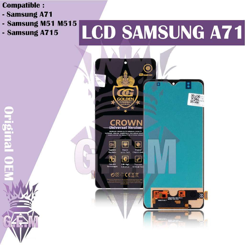 Jual LCD TOUCHSCREEN SAMSUNG A71 / A715 / A71 2020 / M51 / M515 /M515F 4G / M62 FULLSET COMPLETE ...
