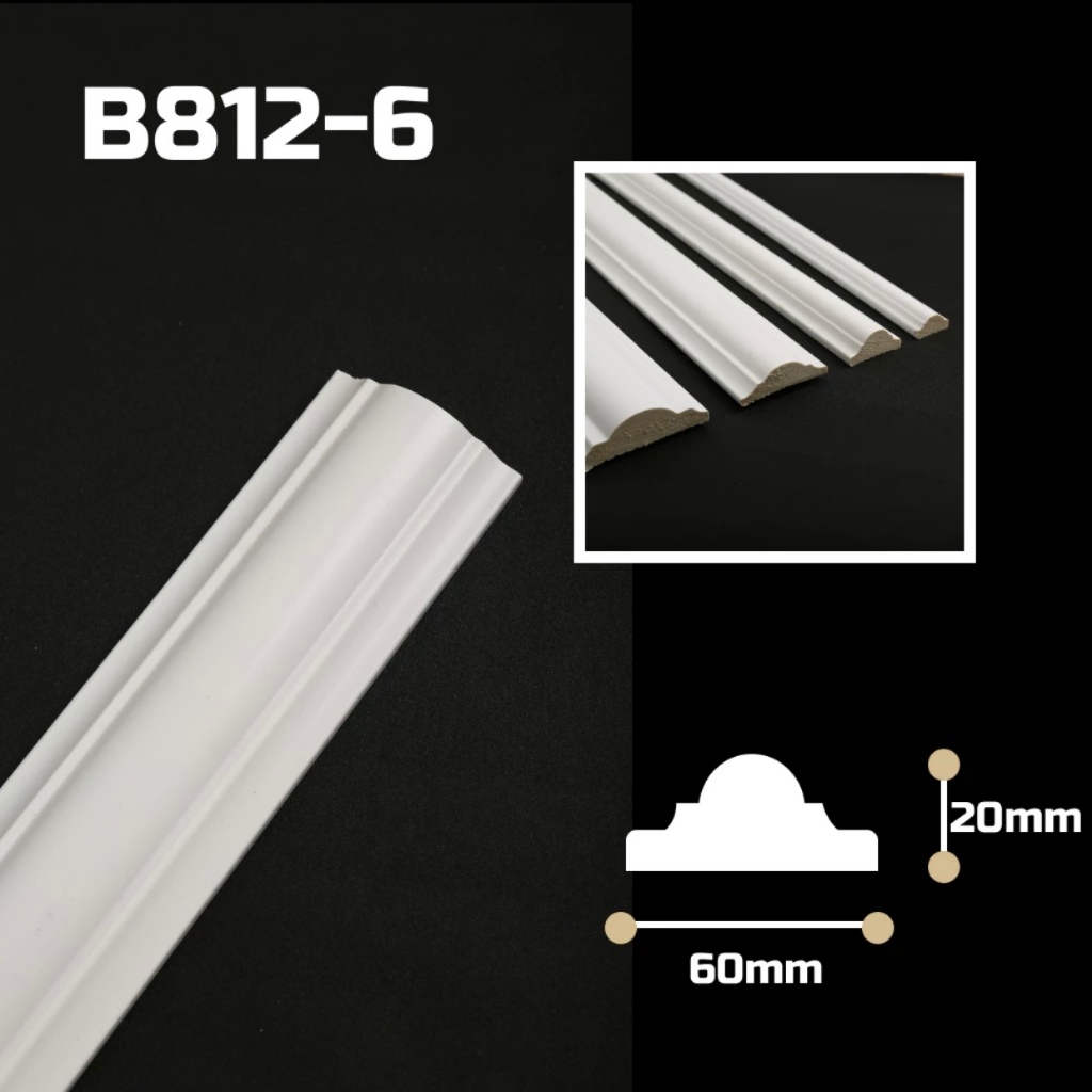 Jual [2.9METER] List Wall Moulding PVC / List Border Molding 3D ...