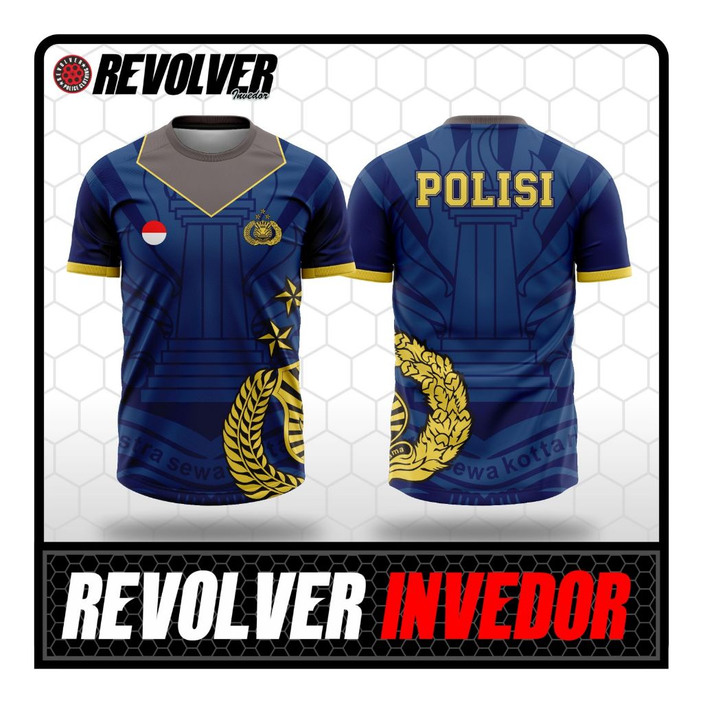 Jual Jersey Kaos Police Blue Dryfit RVLR | Polisi Polri Brimob Bahan ...