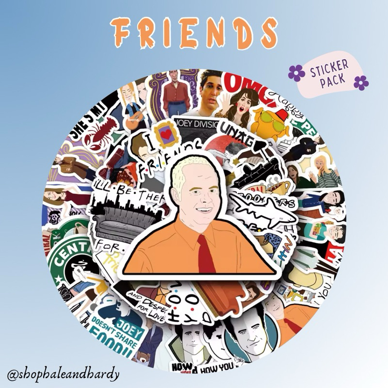 Jual FRIENDS Sticker Pack | Stiker TV Show Aesthetic Anti Air | Shopee ...