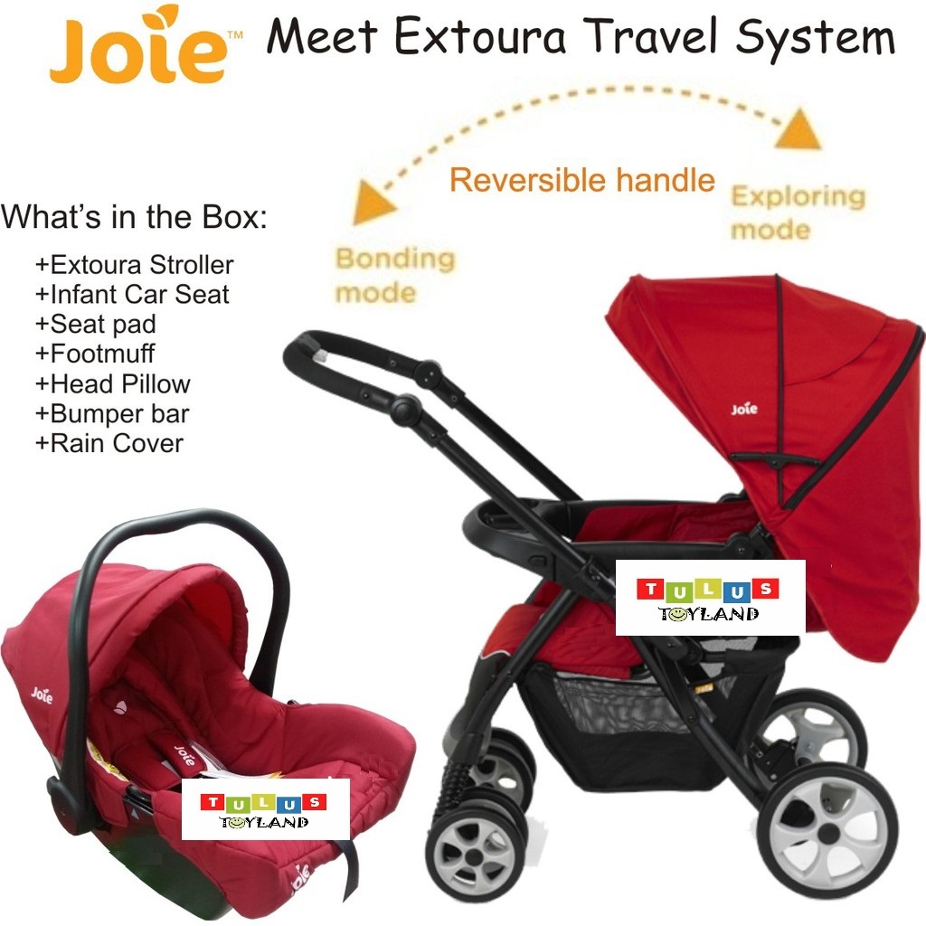 Jual Stroller Joie Extoura Travel System Stroller dan Car Seat Anak ...